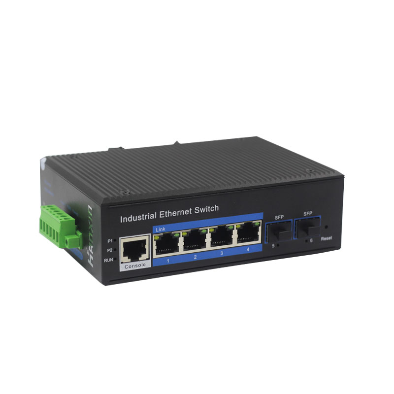 4-port 10/100/1000BASE-TX+2G SFP Managed Industrial Switch - HANSUN Communication Global