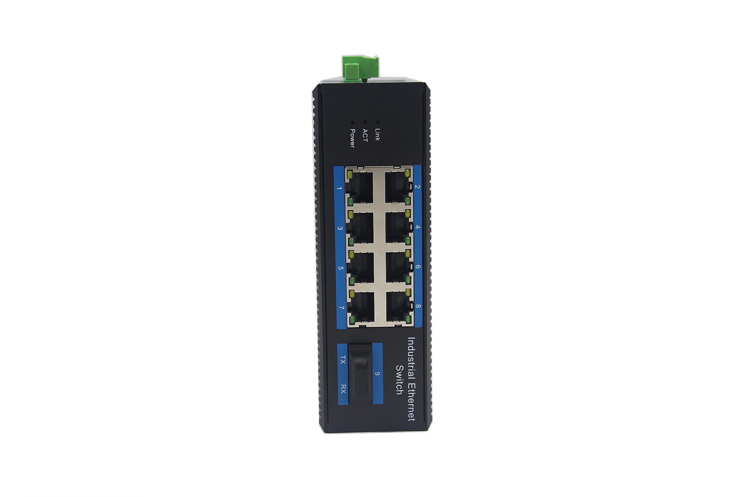 8-Port 10/100Base-TX(PoE) to 100Base-FX Industrial Media Converter ...